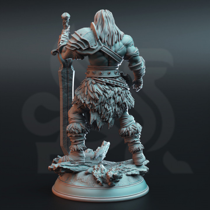 3D Printable Goliath Giant Barbarian - Oovur by DM Stash