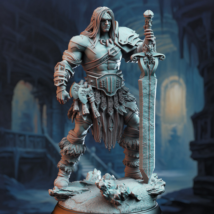 3D Printable Goliath Giant Barbarian - Oovur by DM Stash