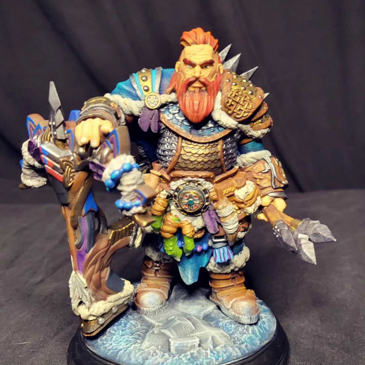 3D Print of Dwarf Monster Slayer Ranger - Telnam Gnik by xjakekochx