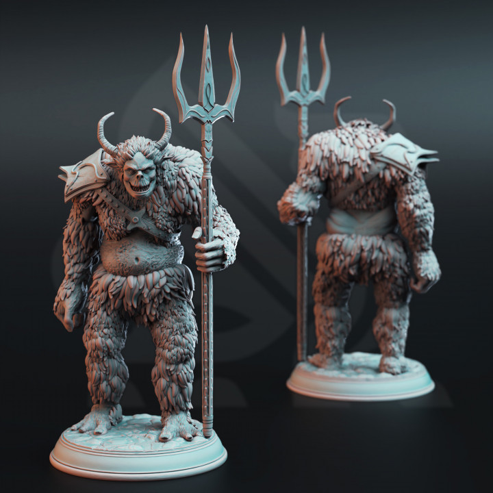 3D Printable Snow Trolls - Tulva Drolls by DM Stash