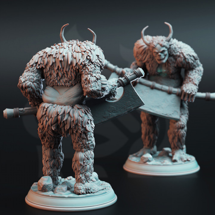 3D Printable Snow Trolls - Tulva Drolls by DM Stash