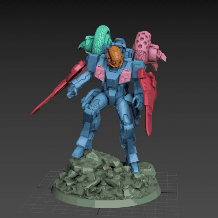 3D Printable Blade Hurricane Mech 100mm and 32mm (approximate Height ...