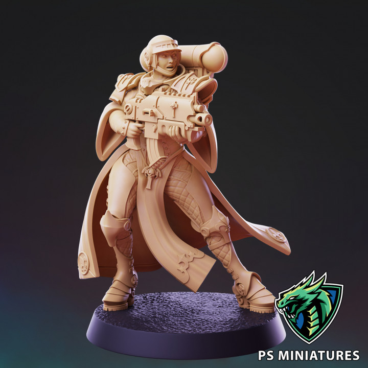 3D Printable Divine Order - Soldier - Pose Free by PSMiniatures