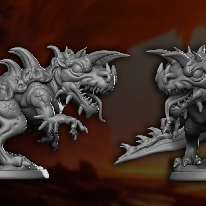 3D Printable Baby Tarrasque - MiniMonstrosities - 28mm by FaeFire ...