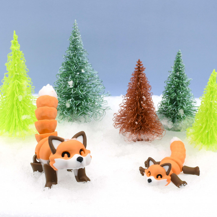 3D Printable Articulated Fox by McGybeer