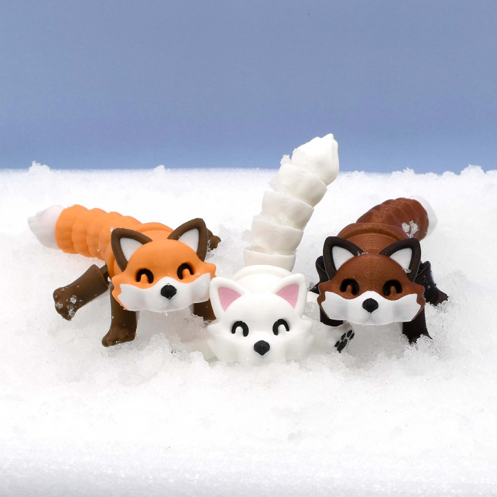 3D Printable Articulated Fox by McGybeer