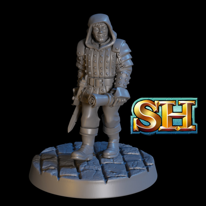 3D Printable Mercenary Command Squad Miniatures by Stonehaven Miniatures