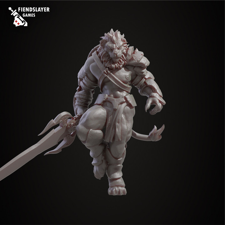 3D Printable Fury of the Lion - Leonin Mercenaries by Fiendslayer Games
