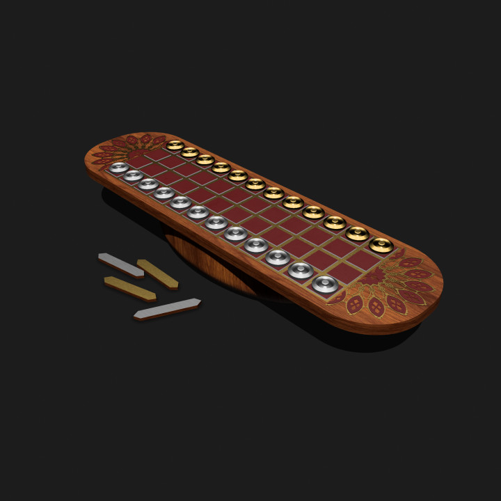 3D Printable Tablan - Board Game by Lazy Bear