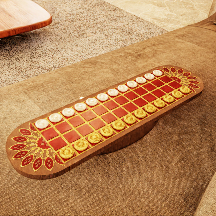 3D Printable Tablan - Board Game by Lazy Bear