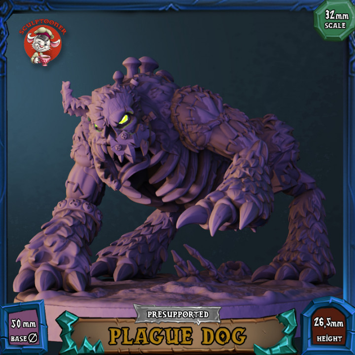 3D Printable The Scourge 1 - 32mm scale pre-supported squad by SCULPTOONER