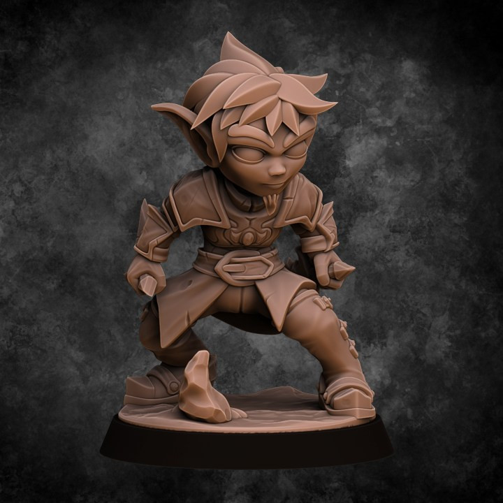 3D Printable Drow hero pack 1 by Deathpunk Studio