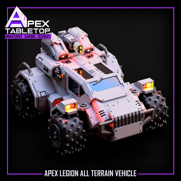 3D Printable Apex Legion All Terrain Vehicle [ATV] by Apex Tabletop