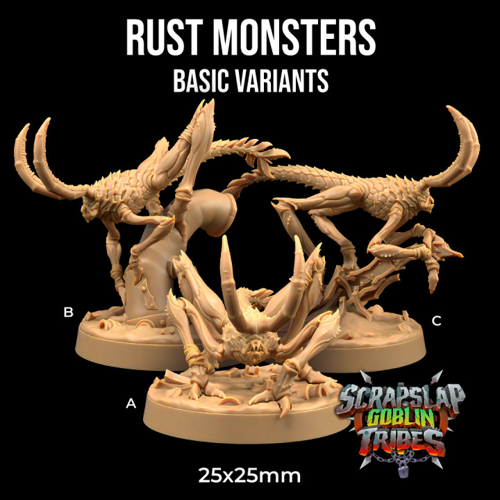 3D Printable Rust Monsters | PRESUPPORTED | Scrap Slap Goblin Tribes by ...