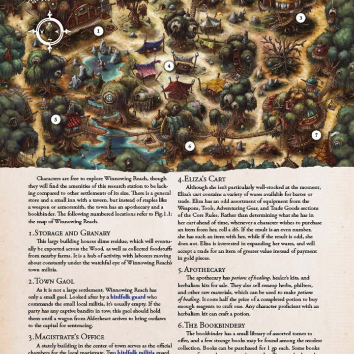 3D Printable Humblewood Campaign Setting (PDF) by Hit Point Press