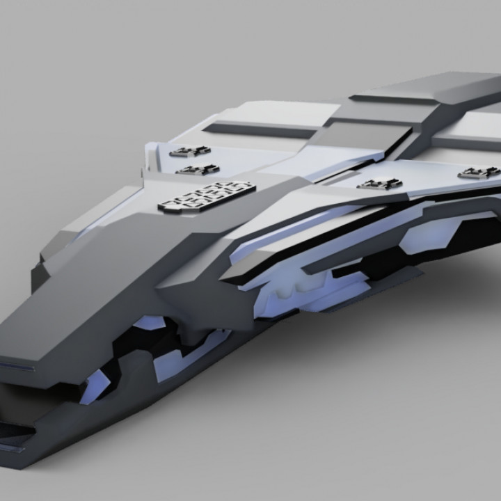 3D Printable Imperial Stealth Cruiser by William Calleja