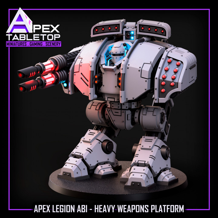 3D Printable Apex Legion ABI - Heavy Weapons Pack by Apex Tabletop