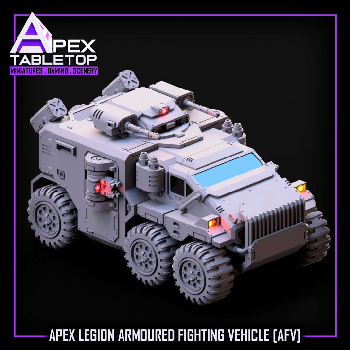 3D Printable Apex Legion Armoured Fighting Vehicle [AFV] by Apex Tabletop