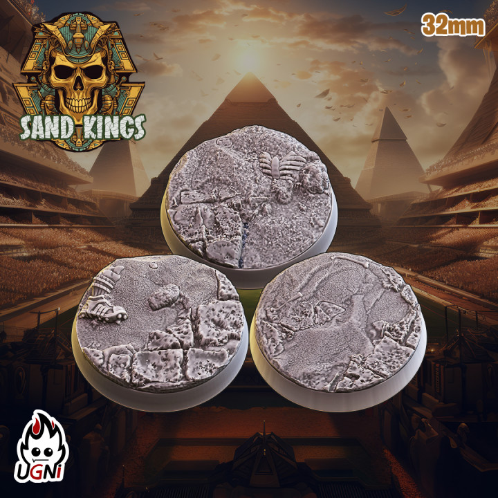 3D Printable Base x13 for Sand Kings - Fantasy Football - Undead by ...