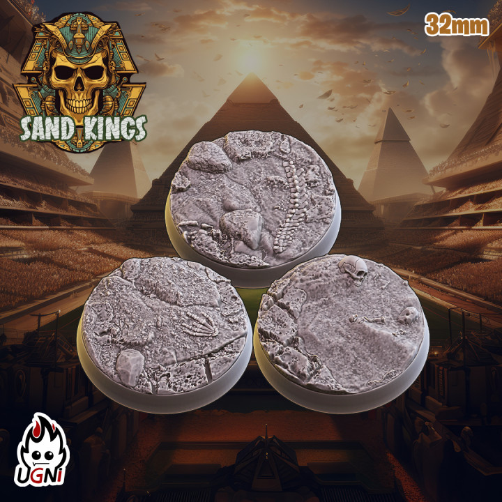 3D Printable Base x13 for Sand Kings - Fantasy Football - Undead by ...