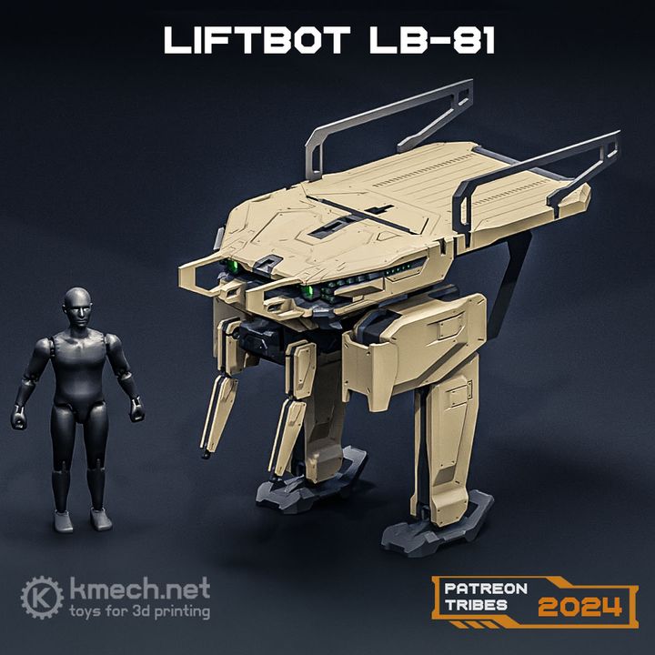 3D Printable LIFTBOT mech by Kmech