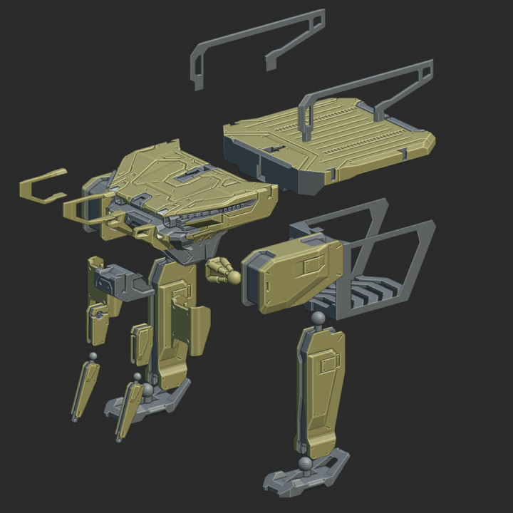 3D Printable LIFTBOT mech by Kmech