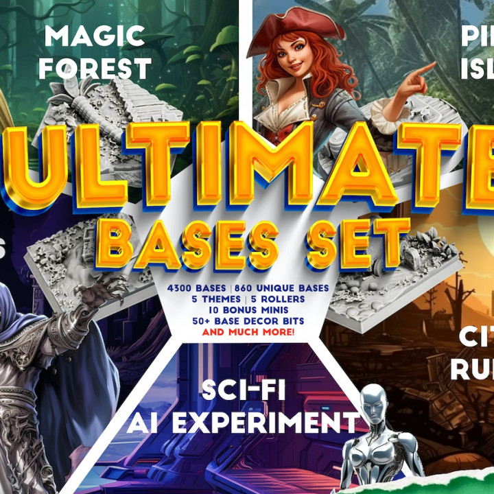 Base Boost: 3D Printable Terrain for Fantasy & Sci-Fi Games Campaign ...