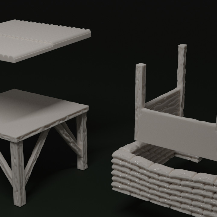 3D Printable Military FOB by Modern-Miniatures.eu