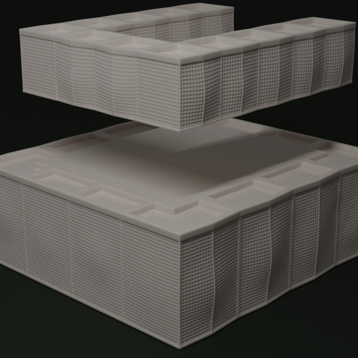 3D Printable Military FOB by Modern-Miniatures.eu