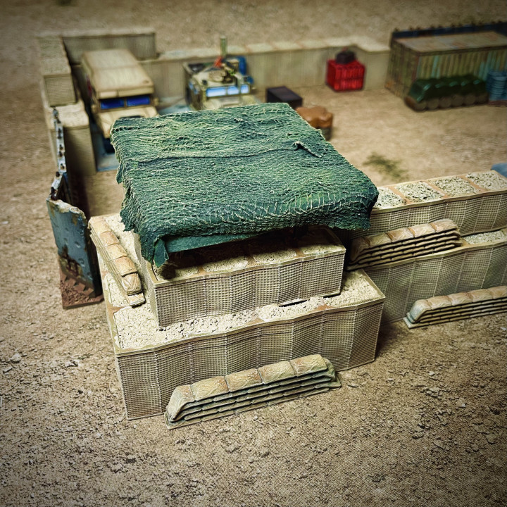 3D Printable Military FOB by Modern-Miniatures.eu