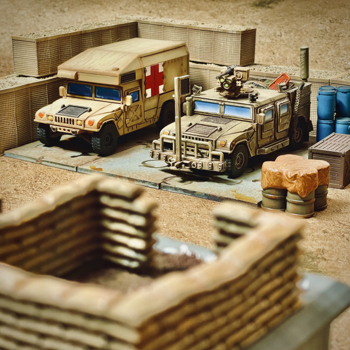 3D Printable Military FOB by Modern-Miniatures.eu