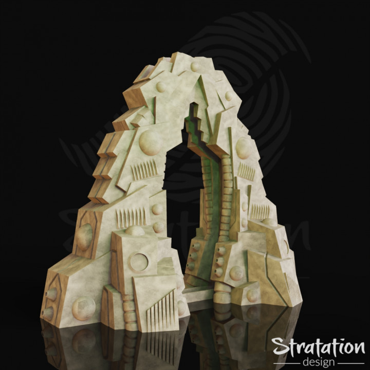 3D Printable Quantum Nexus Gateway Phone Stand by Stratation Design