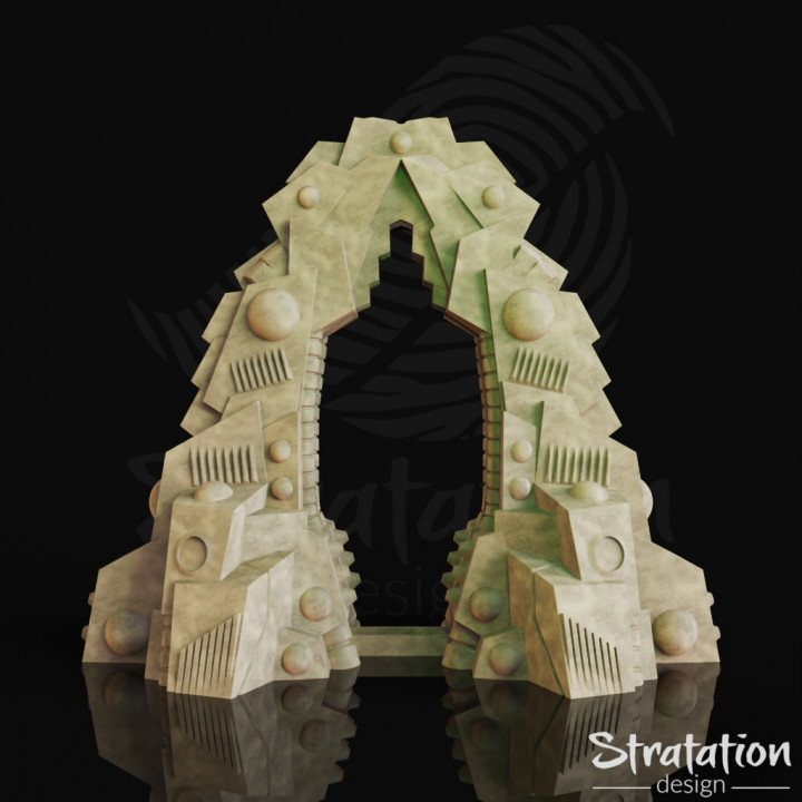 3D Printable Quantum Nexus Gateway Phone Stand by Stratation Design