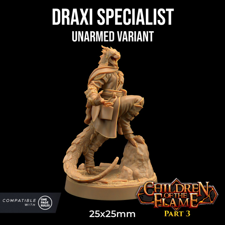3D Printable Draxi Specialists | PRESUPPORTED | Children of the Flame ...