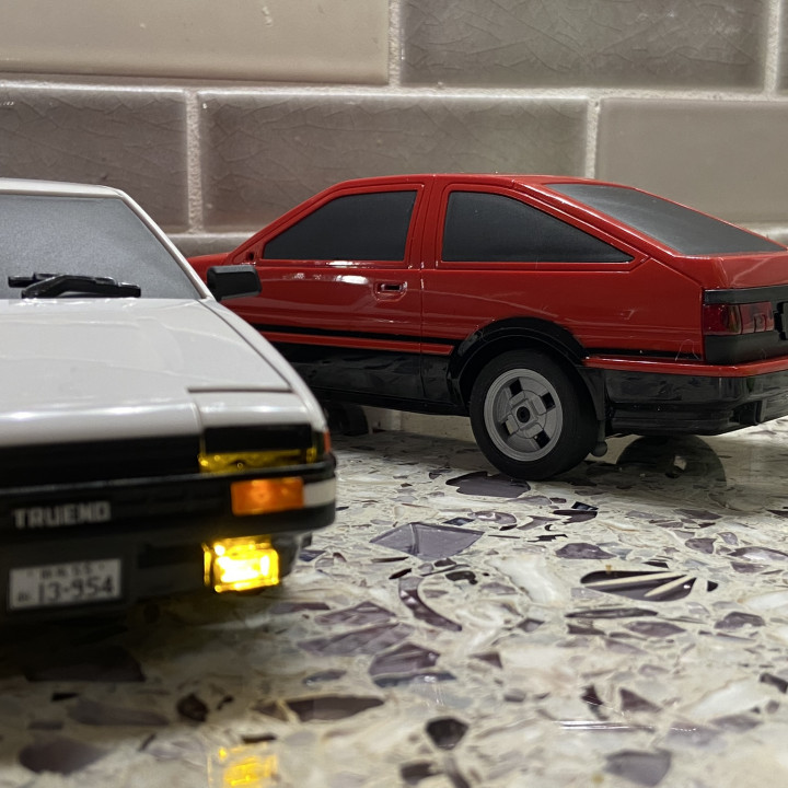 3D Printable LDR/C Toyota Corolla GTS (AE86) wheels and tires by AMPro ...