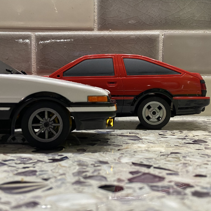 3D Printable LDR/C Toyota Corolla GTS (AE86) wheels and tires by AMPro ...