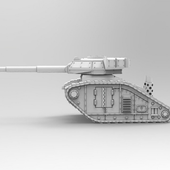 3D Printable Rogue Pattern Mk2-1A "Wildcat" v1 Medium Tank by Rogue Sculpts