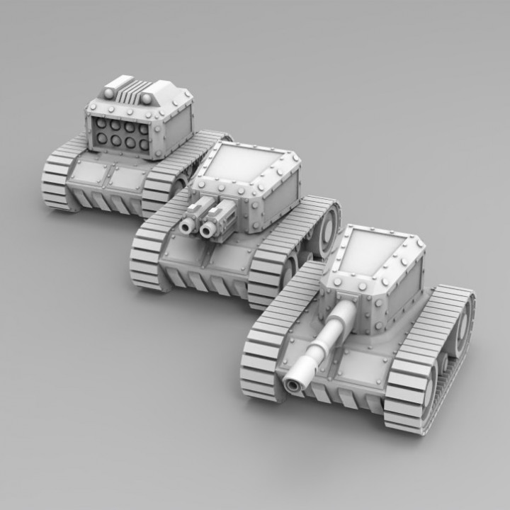 3D Printable Tankette by Rogue Sculpts
