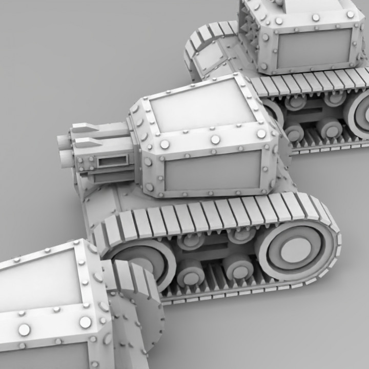 3D Printable Tankette by Rogue Sculpts