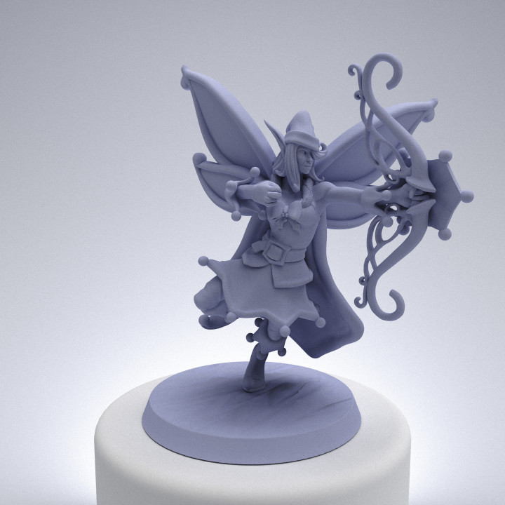 3D Printable Christmas elf archer ( 2 Versions) by Imp3dsion