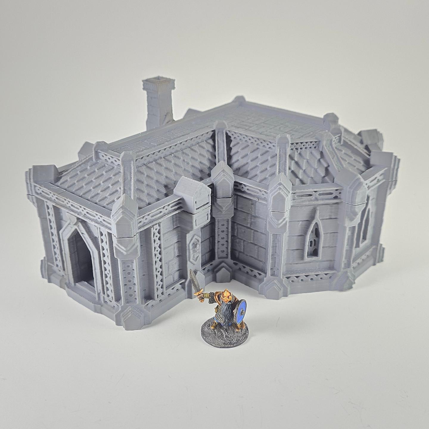 3D Printable Dwarf Houses - Tabletop Terrain - 28 MM by MiniatureLand