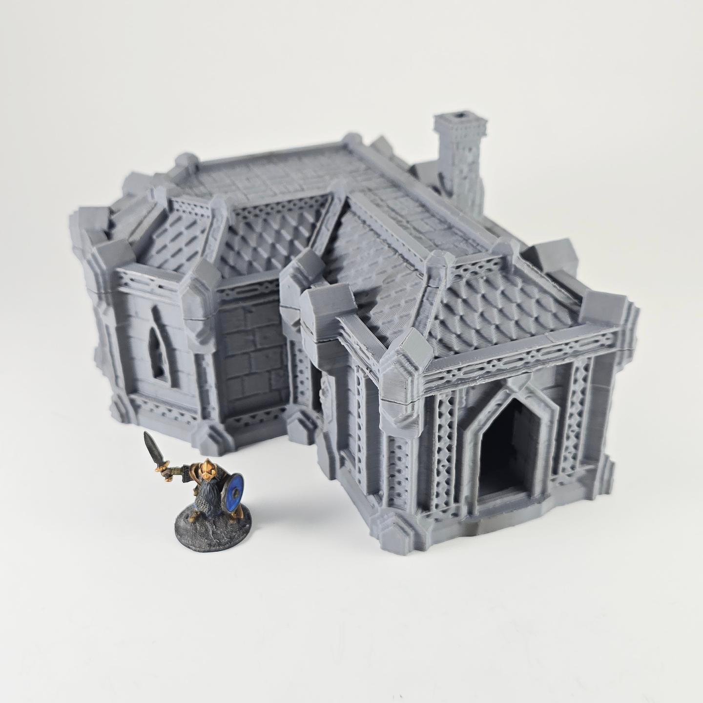 3D Printable Dwarf Houses - Tabletop Terrain - 28 MM by MiniatureLand