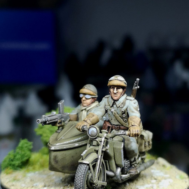 3D Printable 28mm 1940 French Sidecar 1 by Colonel Muller