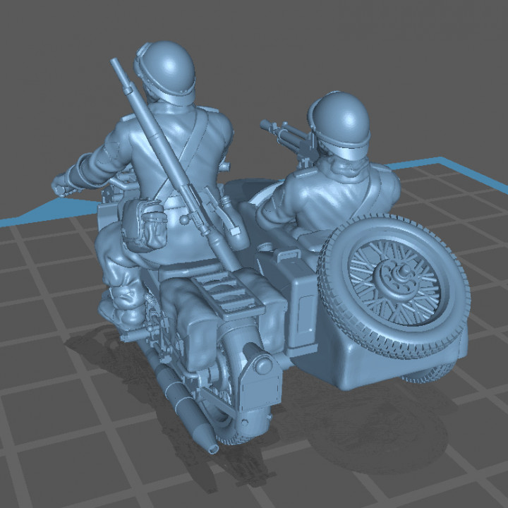 3D Printable 28mm 1940 French Sidecar 1 by Colonel Muller