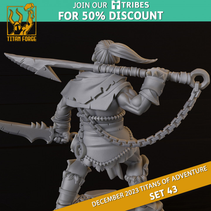 3D Printable RPG - DnD Hero Characters - Titans of Adventure Set 43 by ...