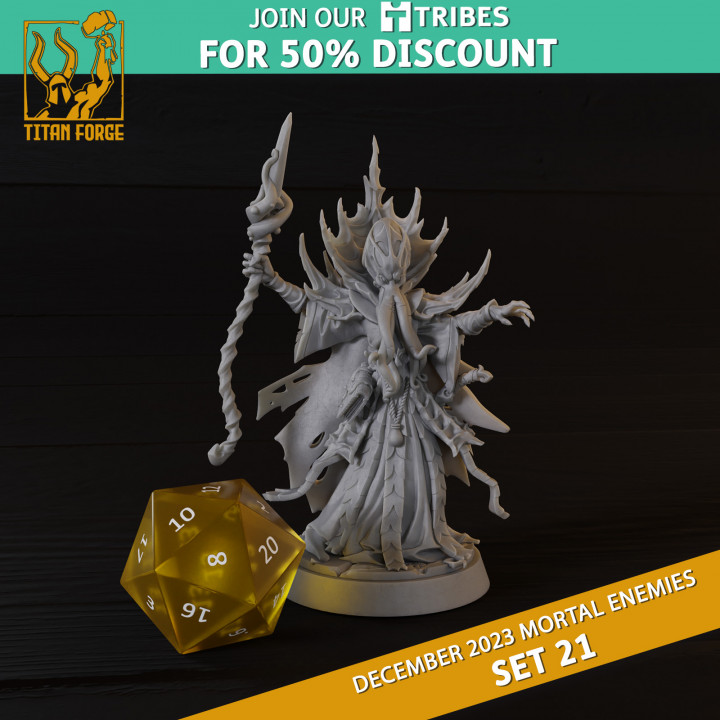 3D Printable RPG - Monsters DnD 5e - Mortal Enemies Set 21 by Titan ...