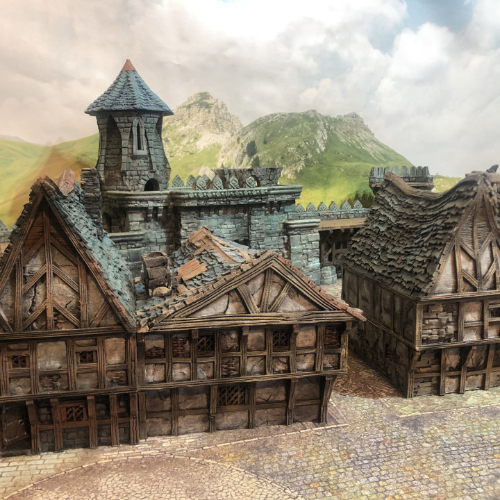 3D Printable Modular Timber Frame ; Core Set by GameScape3D