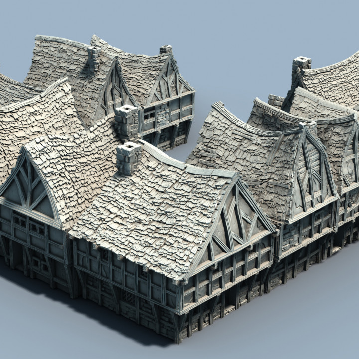 3D Printable Modular Timber Frame ; Core Set by GameScape3D