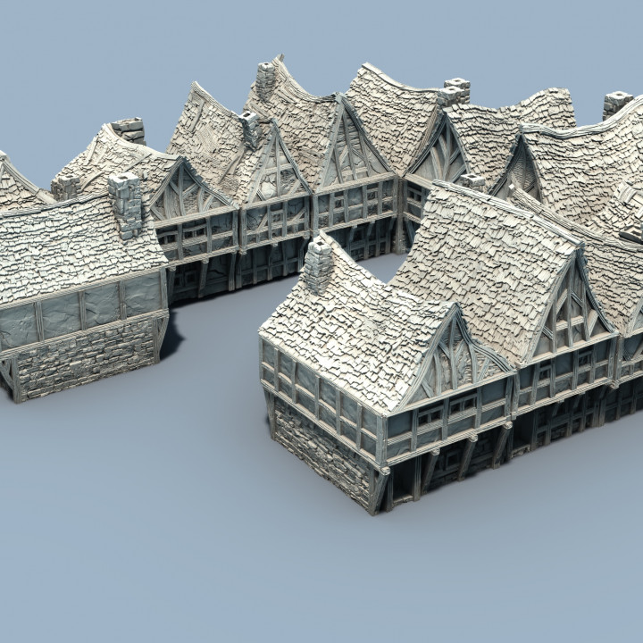 3D Printable Modular Timber Frame ; Core Set by GameScape3D