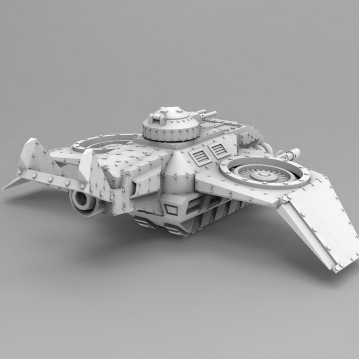 3D Printable VTOL-1A "The Fly" Aircraft 28/32mm Scale by Rogue Sculpts